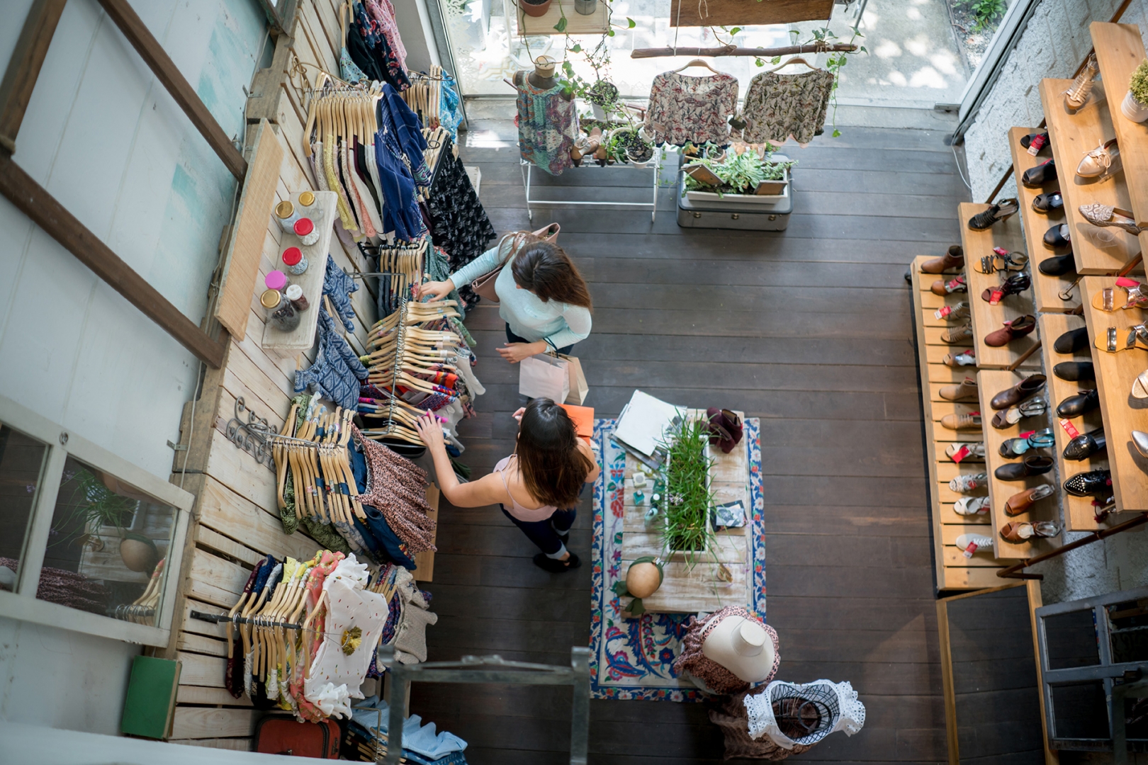 Customers visit physical stores for the experience